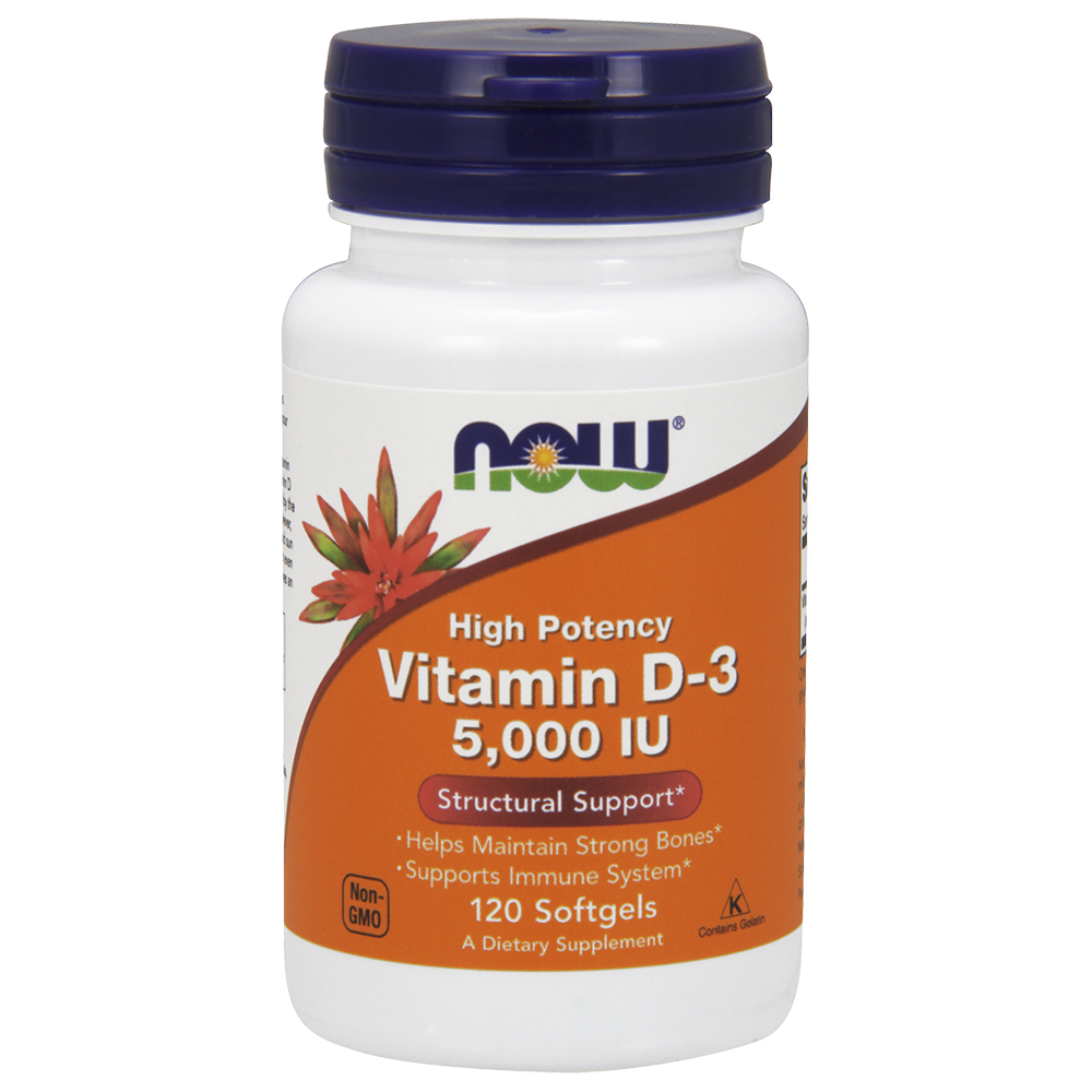 Vitamin D-3 5000 IU Softgels - Elba